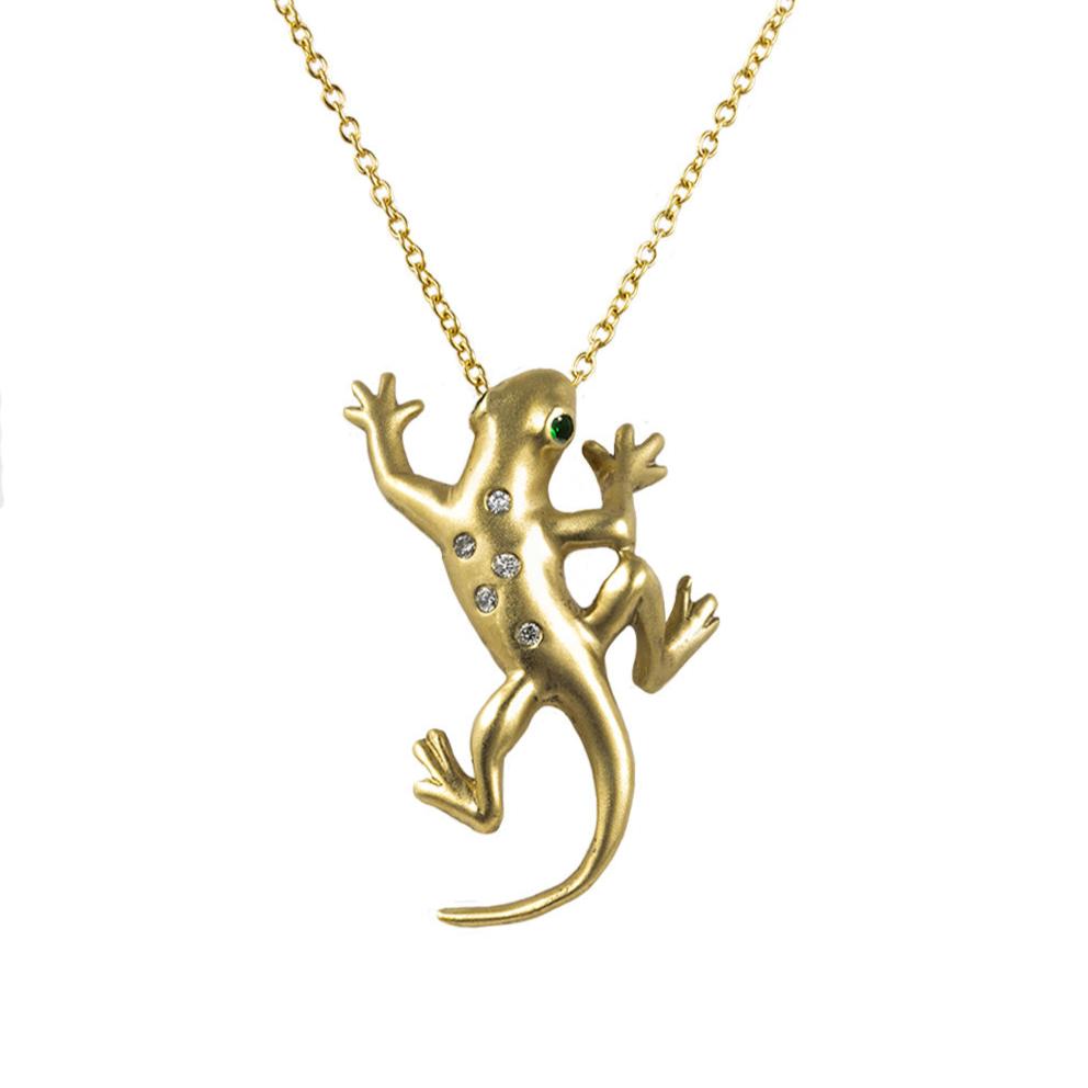 Gecko Pendant | Mark Schneider Fine Jewelry