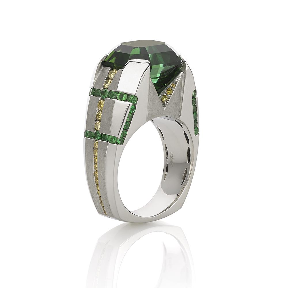 Regent Tourmaline Men's Ring | Mark Schneider Fine Jewelry