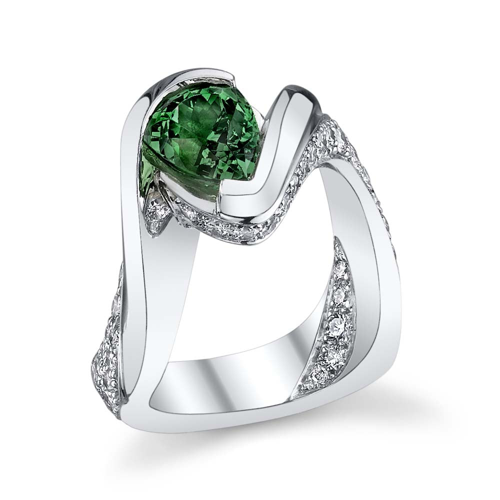 Superb Tsavorite Ring | Mark Schneider Fine Jewelry